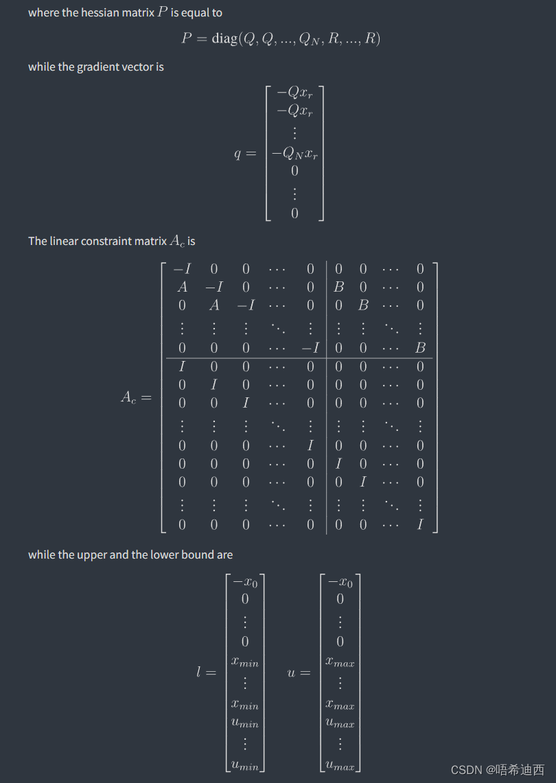 笔记100：使用 OSQP-Eigen 对 MPC 进行求解的方法与代码_osqp mpc-CSDN博客