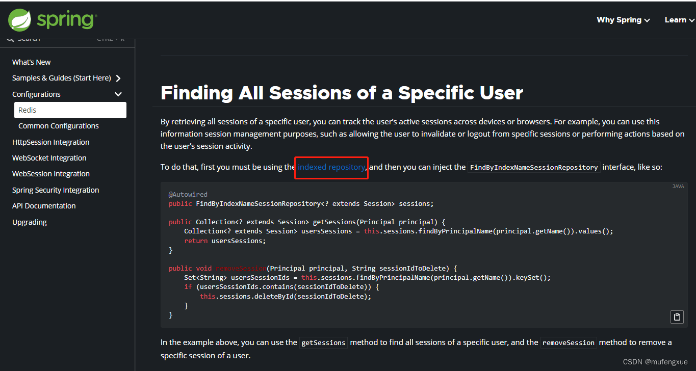 Spring Security 6 集群会话共享_findbyindexnamesessionrepository-CSDN博客