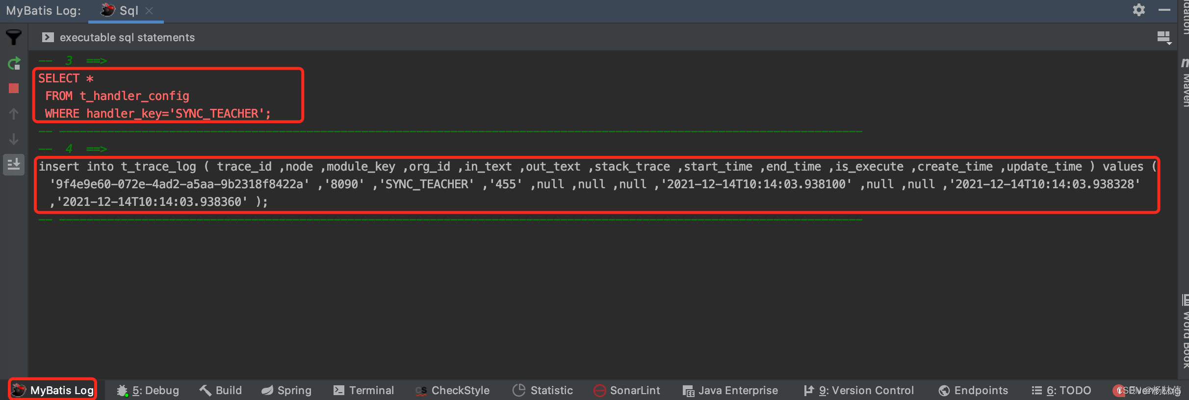 IDEA控制台如何查看格式化的SQL（MyBatis Log插件）_idea sql格式化插件-CSDN博客