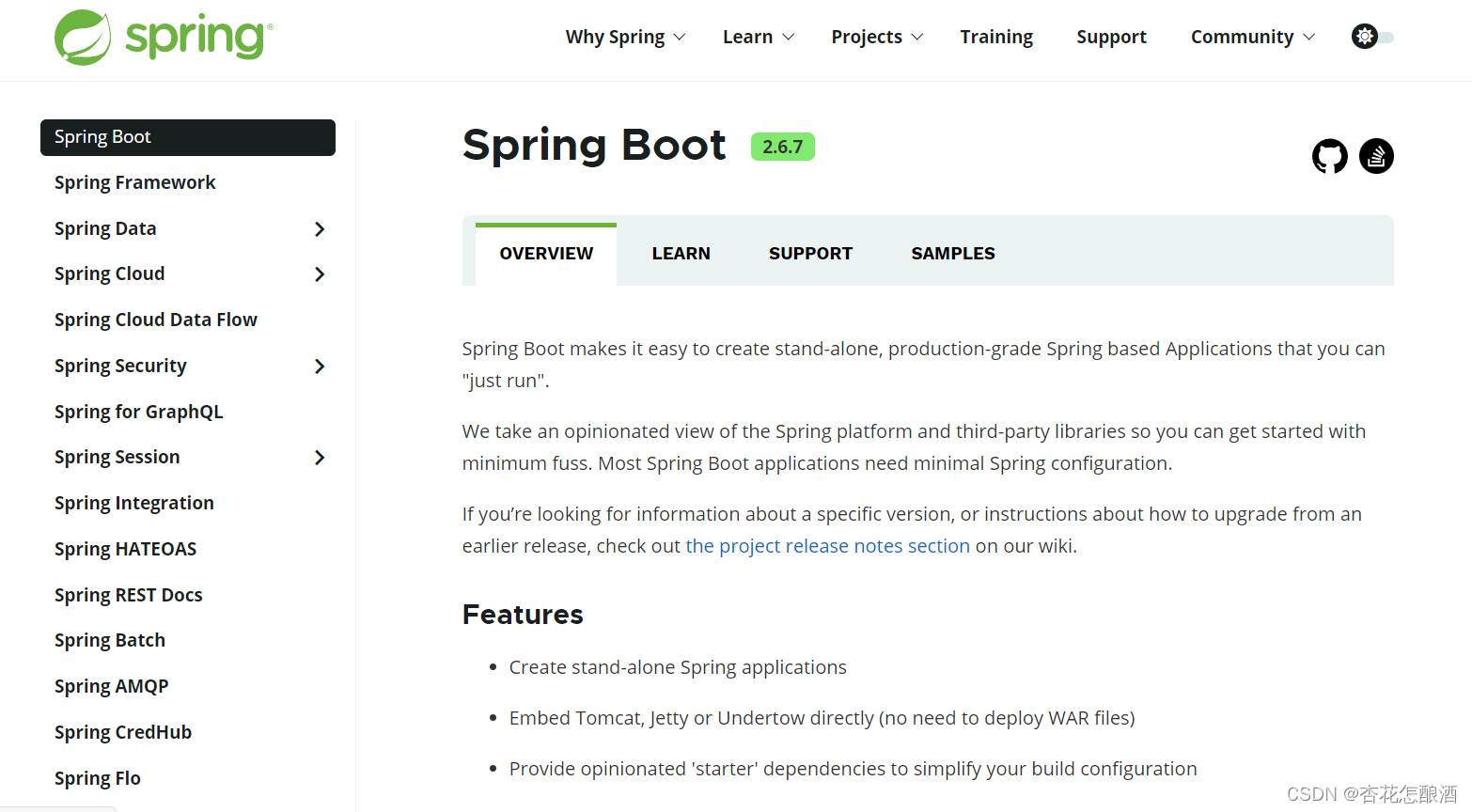 SpringBoot 文档地址_spring boot核心架构模块文档地址-CSDN博客