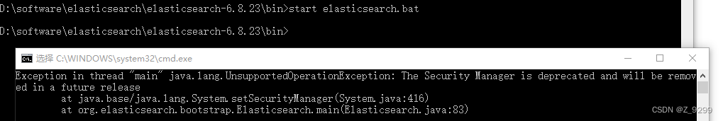 Elasticsearch 笔记 ~ 安装与配置_elasticsearch启动失败提示the security manager is depreca-CSDN博客