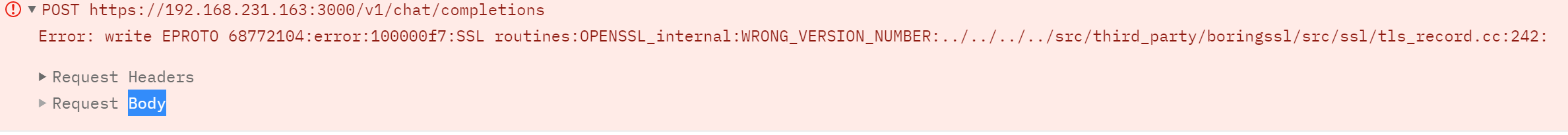 Postman错误：Error: write EPROTO 68772104:error:100000f7:SSL routines:OPENSSL_internal:WRONG ...