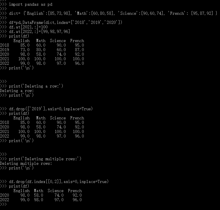 Pandas修改dataframe行列字段值pandas修改某一行的值 Csdn博客