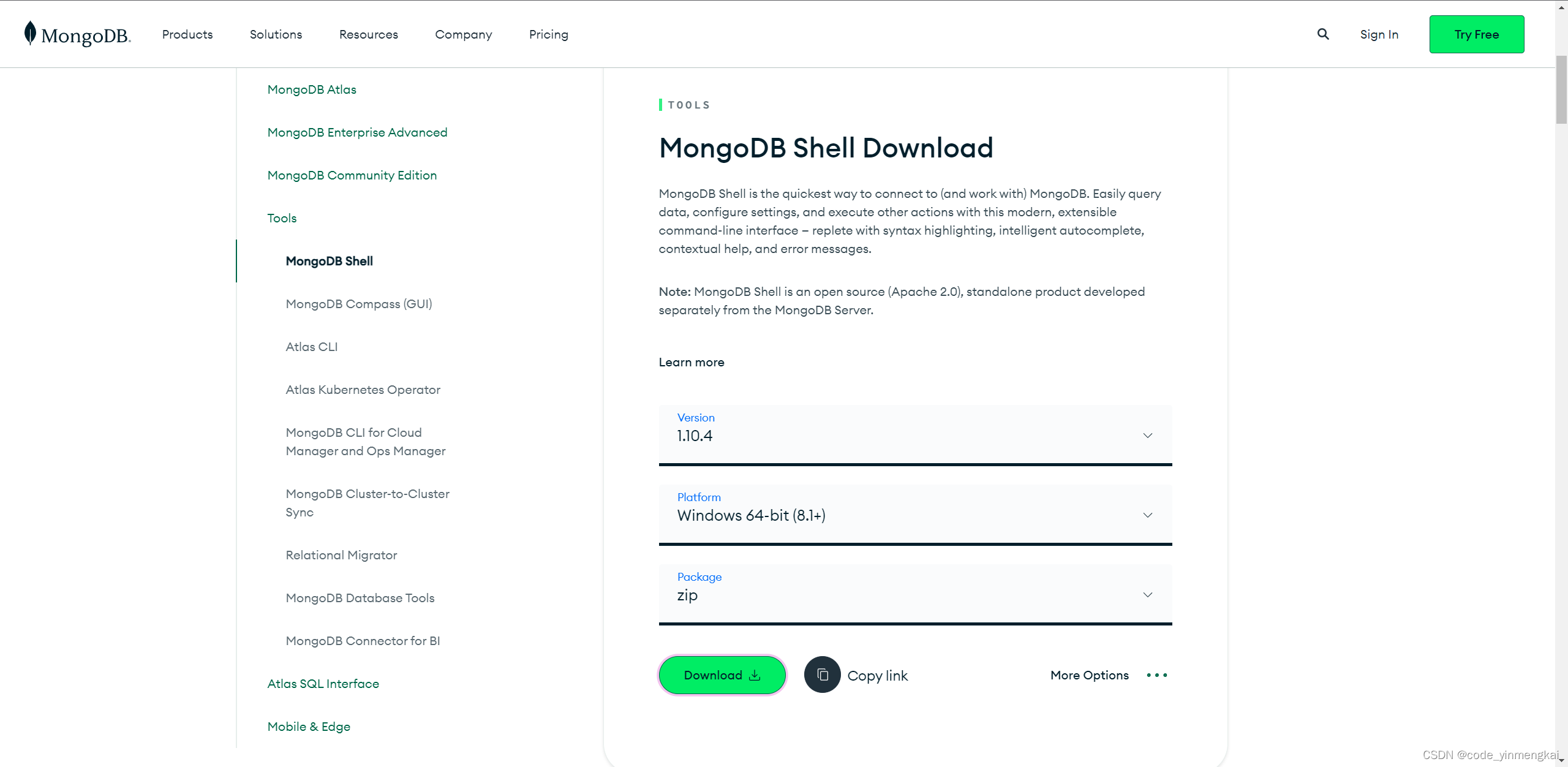 在Windows中安装MongoDB 6.0，并解决安装后无法在cmd启动（mongo不是内部或外部命令）_mongo 6.0 服务器启动不了-CSDN博客