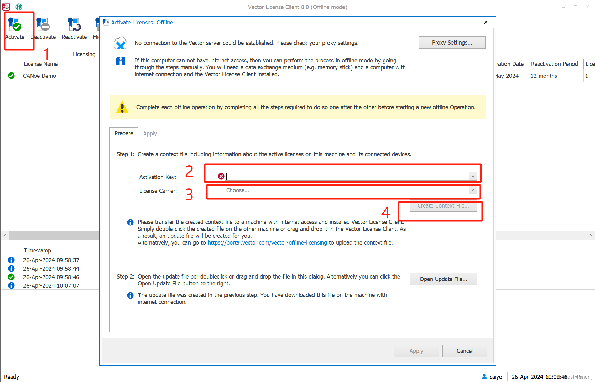 CANOE17 DEMO版本离线激活方式_vector license client-CSDN博客