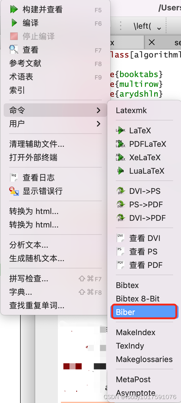 VSCode和TexStudio中使用Biber编译时出现ERROR - Cannot find ‘XXX.bcf‘!的问题解决办法_error - cannot find 'main.bcf ...