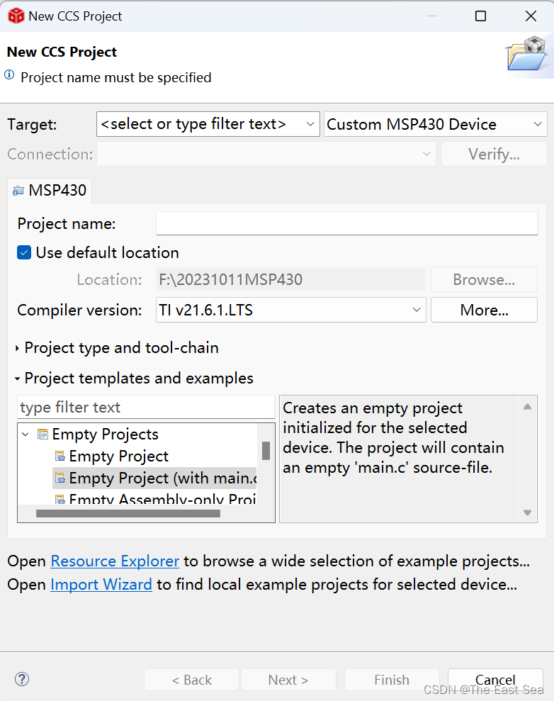 MSP430单片机C语言编程与实践（入门篇）之三----CCS的操作步骤_ccs msp430-CSDN博客