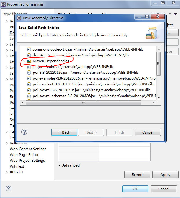 eclipse中基于maven构建的web项目pom.xml中指定的jar包无法发布到tomcat中_eclipse+tomcat部署web项目,org.apache.catalina ...