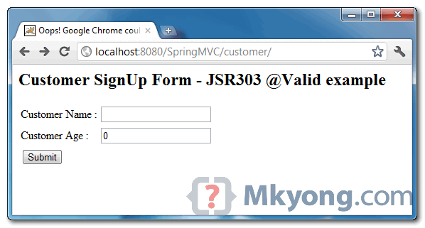 Spring 3 MVC和JSR303 @Valid示例-CSDN博客