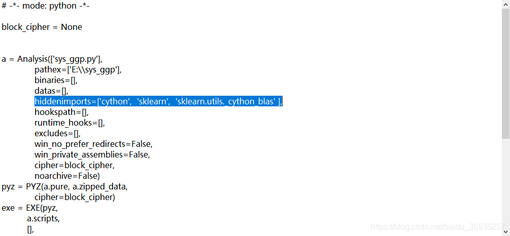 python打包exe 之打包sklearn模型中的各种坑及其解决方法。_sklearn无法封装到exe中-CSDN博客