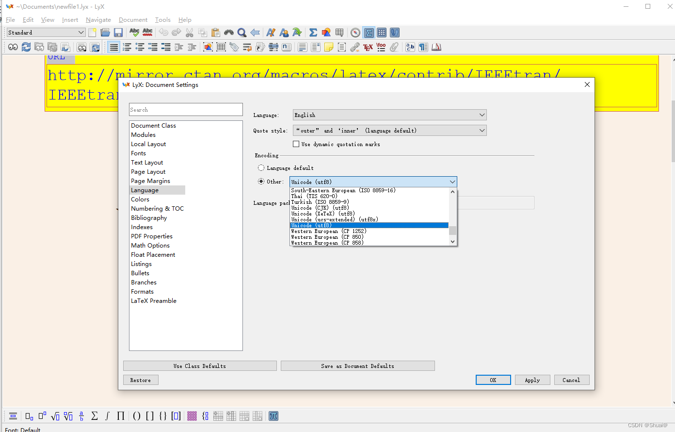 Lyx配置指南：中文编译全攻略-CSDN博客
