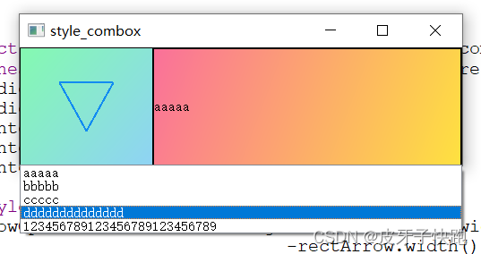 绘制一个自定义QComboBox_qcombox动态创建-CSDN博客