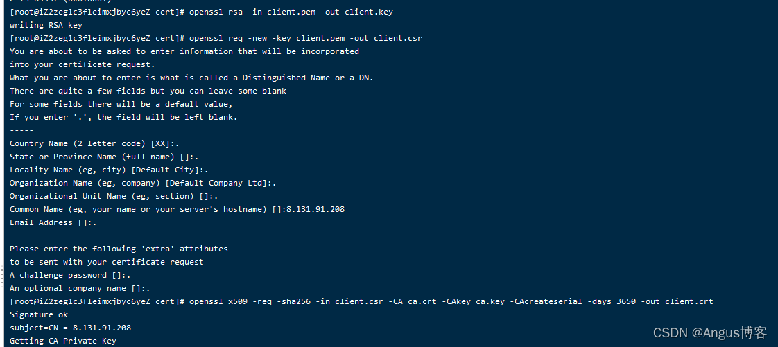 Nginx ssl双向认证包含移动端和PC端证书生成_nginx ssl证书生成ca pem key-CSDN博客