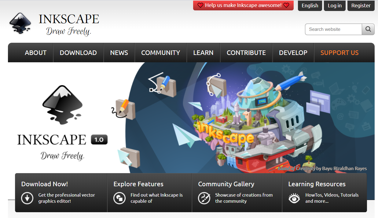 WIN10安装矢量绘图软件Inkscape 1.0_inkscape官网-CSDN博客
