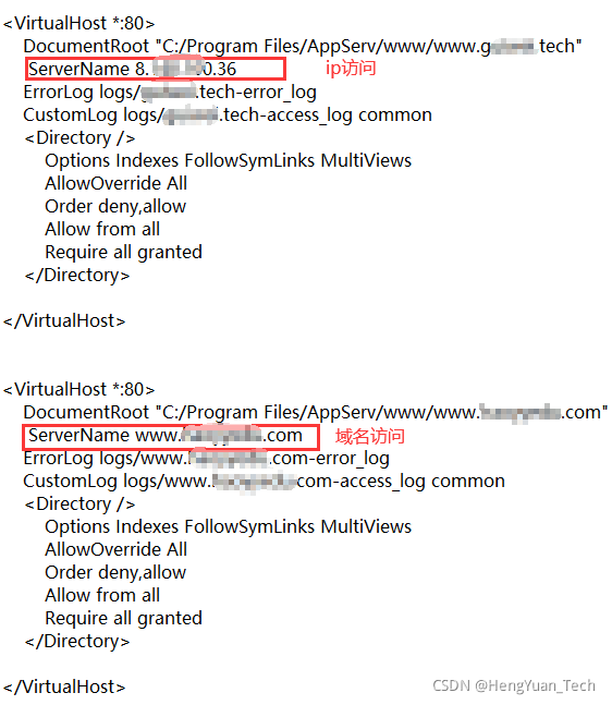 Apache配置域名和IP同时访问 解决方案_apache两个vhost都设置域名访问,用ip为什么还能访问-CSDN博客