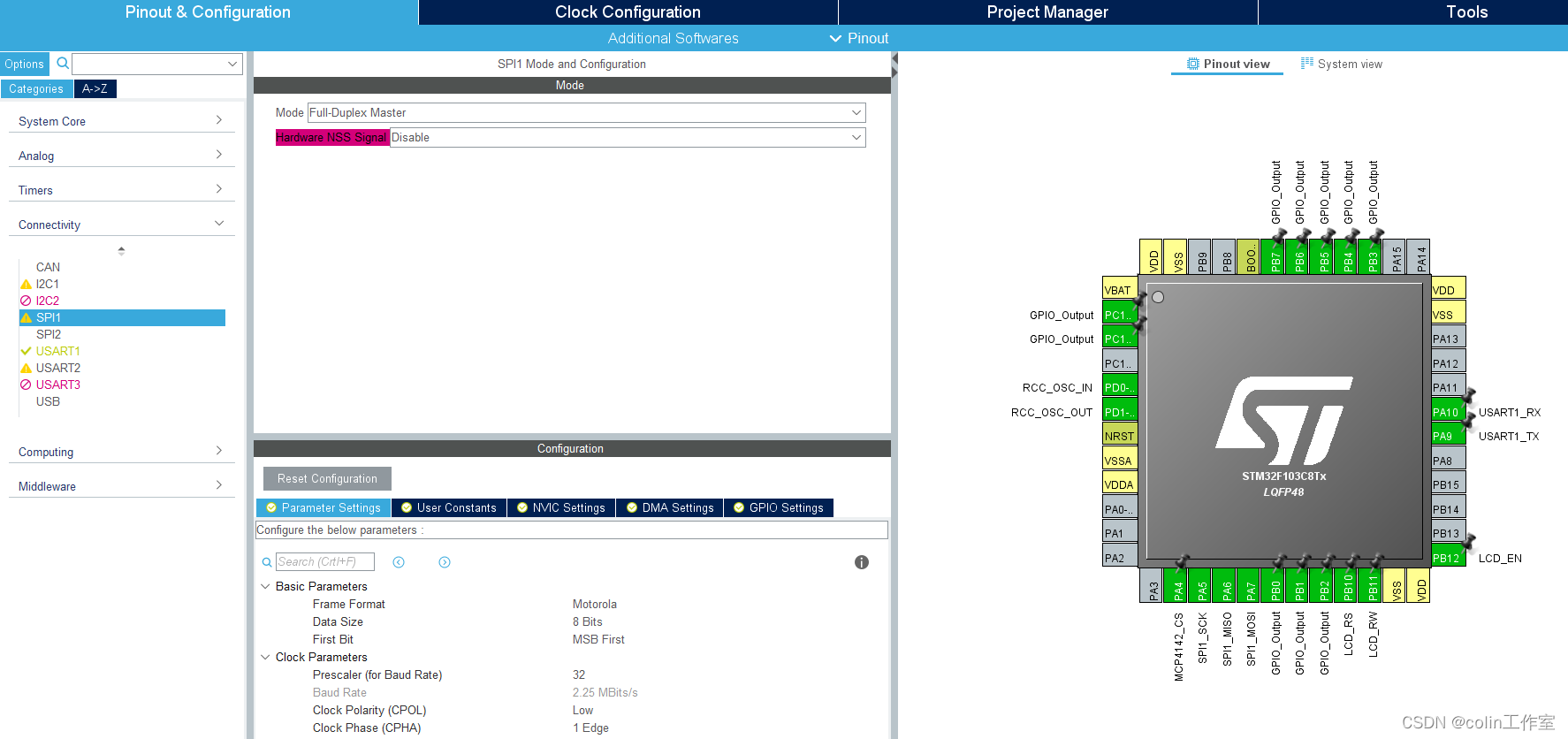 基于FreeRTOS+STM32CubeMX+LCD1602+MCP4142（SPI接口）的数字电位器Proteus仿真-CSDN博客