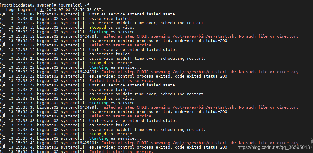 系统日志查看journalctl命令详解-CSDN博客