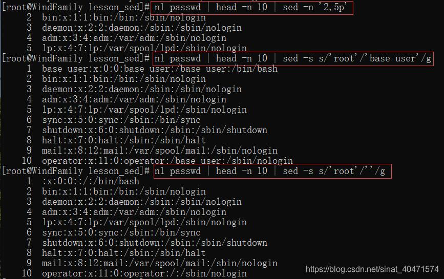 Lesson 6 文件格式化处理命令 sed、awk、diff、patch_sed-patch-CSDN博客