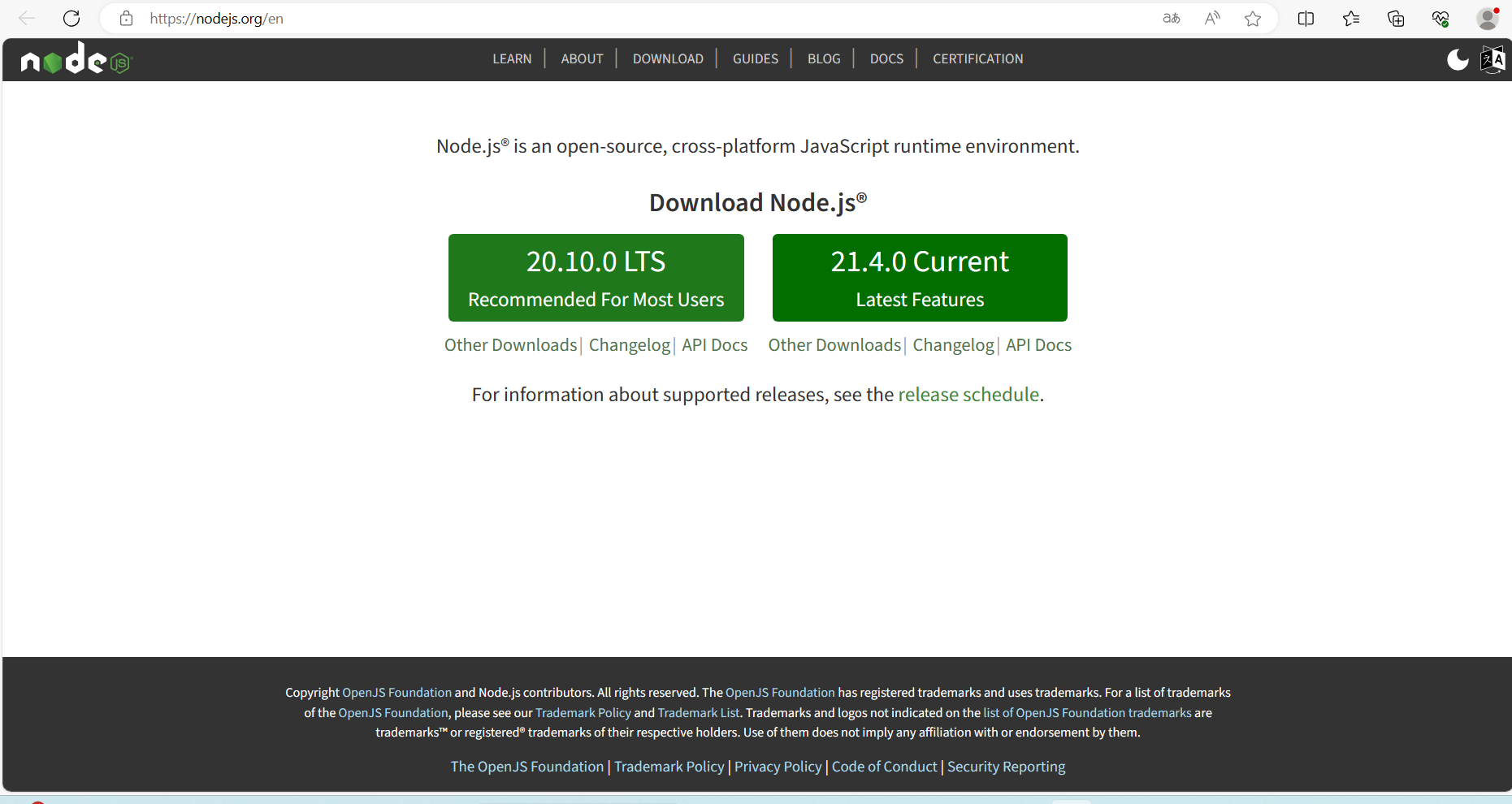 Node.js安装_node-v20.10.0-x64.msi-CSDN博客