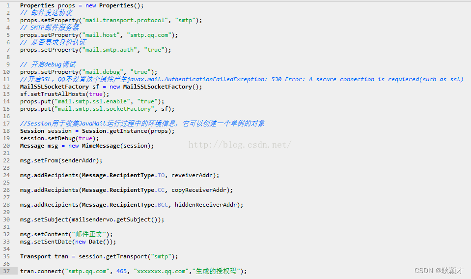 使用JavaMail通过QQ 、126服务器服务发送邮件_java使用126邮箱发送邮件-CSDN博客
