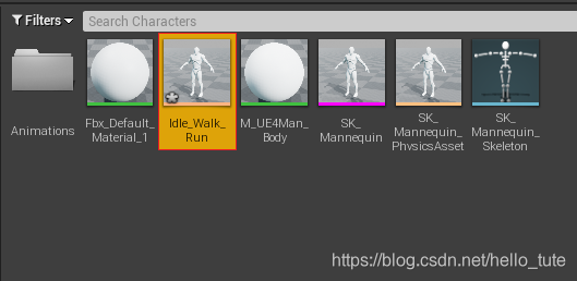 虚幻引擎图文笔记：用BlendSpace1D实现角色地面移动的动画混合（Idle|Walk|Run）_1d blendspace-CSDN博客