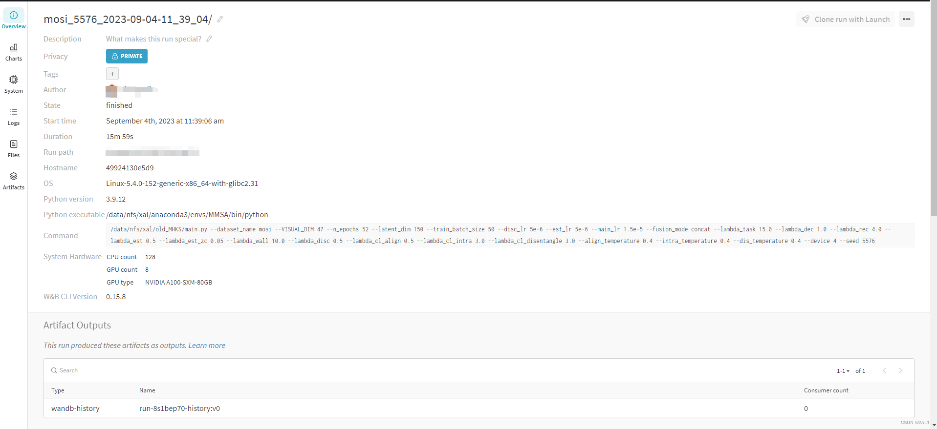 python可视化记录训练过程_wandb记录loss-CSDN博客