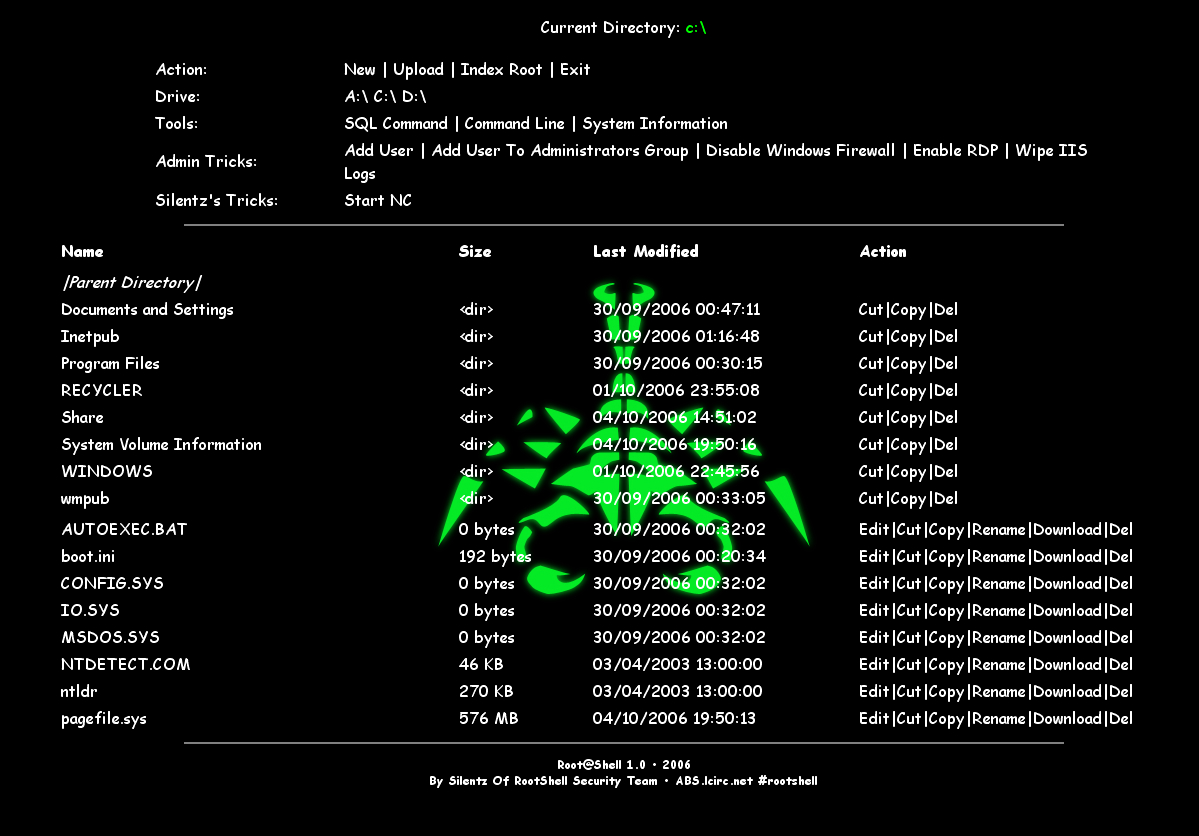 漂亮的aspx木马（root@shell)-CSDN博客
