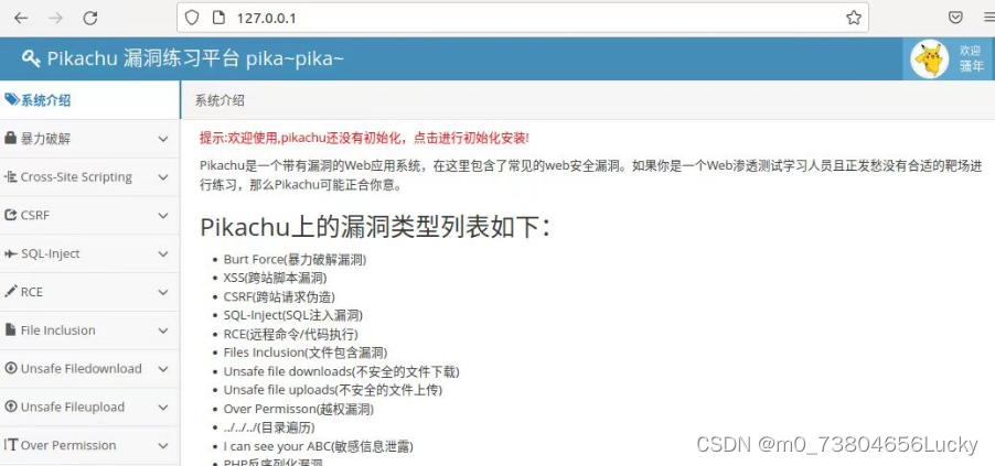 kali Linux2用docker搭建pikachu靶场-CSDN博客