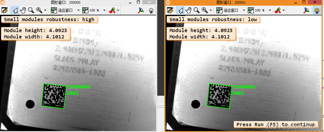 基于Halcon学习的二维码识别【十】ecc200_small_modules_robustness.hdev_halcon二维码识别如何设置等级-CSDN博客