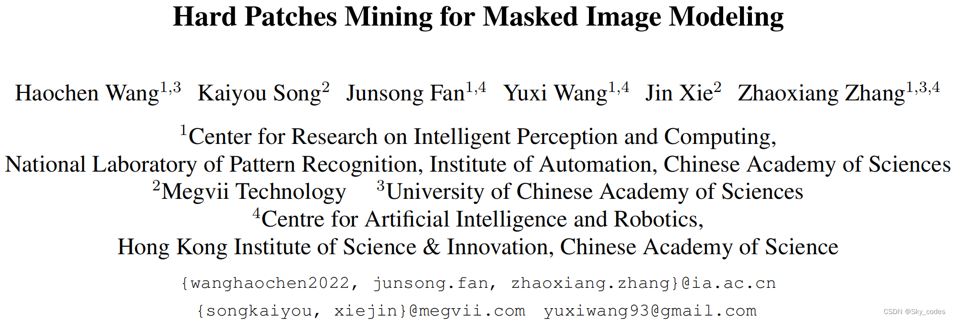 Hard Patches Mining for Masked Image Modeling-CSDN博客