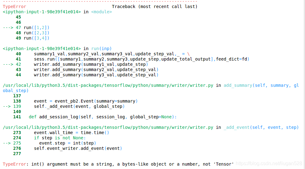 Tensorflow Errorstypeerror Int Argument Must Be A String A Byte Csdn博客
