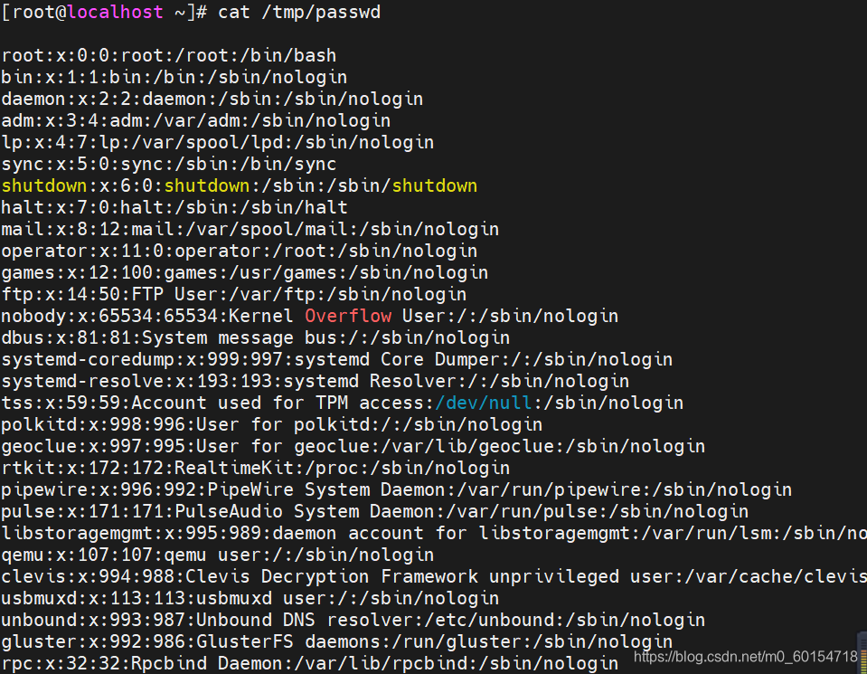 将/etc/passwd文件的内容写入/tmp/passwd文件中_查找etc目录下所有password文件并输入到tmp文件下-CSDN博客