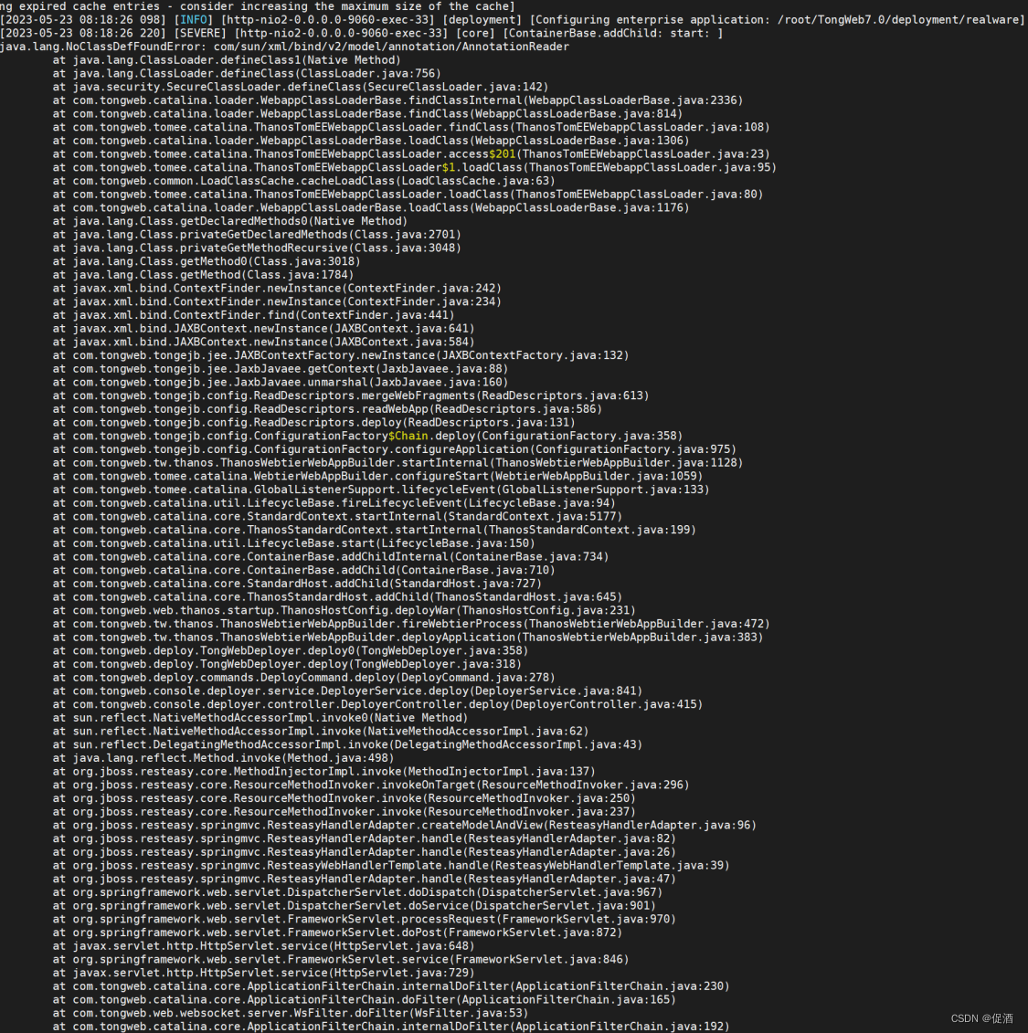 Caused by: java.lang.ClassNotFoundException: com.sun.xml.bind.v2.model.annotation ...