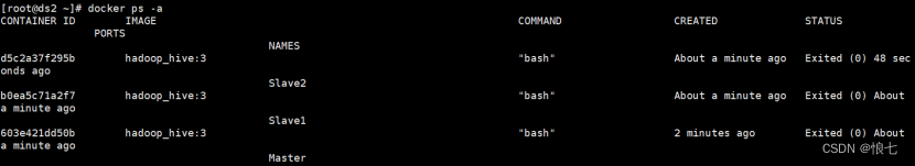 hadoop3.2.1+hive3.1.2-docker安装_docker安装hive hadoop-CSDN博客