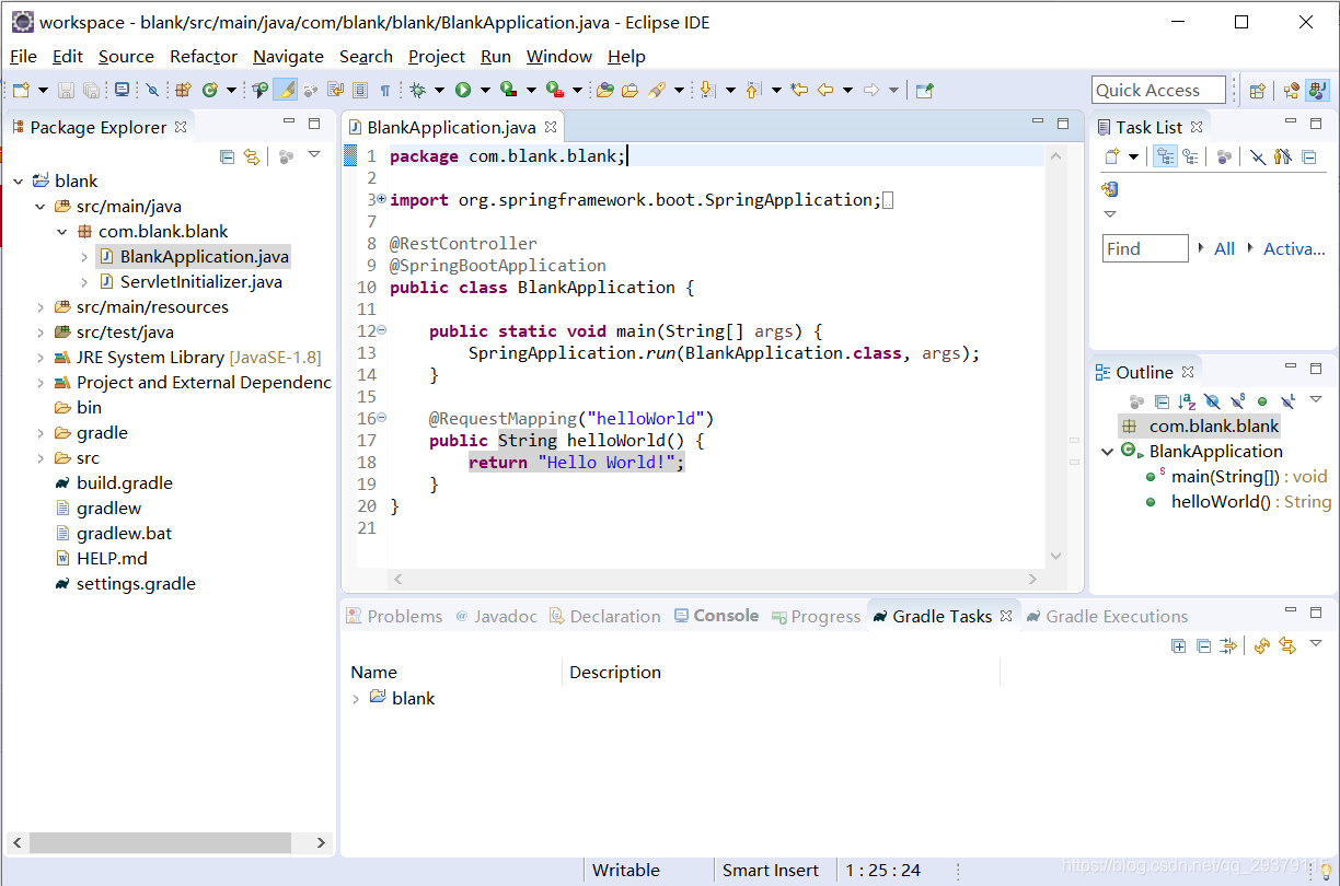 springboot+gradle+eclipse构建web项目_springboot2.0 gradle构建jar包 怎么添加webapp-CSDN博客