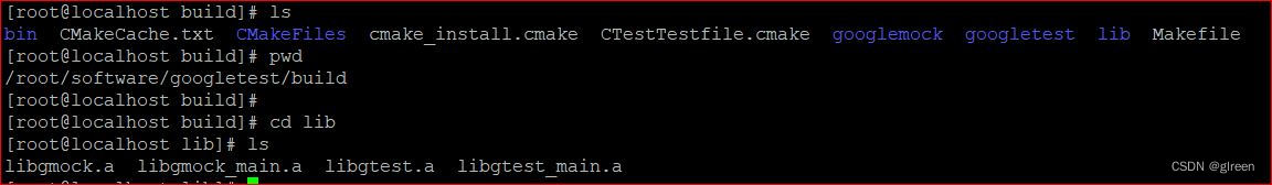 CentOS7 下使用cmake和make编译安装gmock和gtest_gmock安装-CSDN博客
