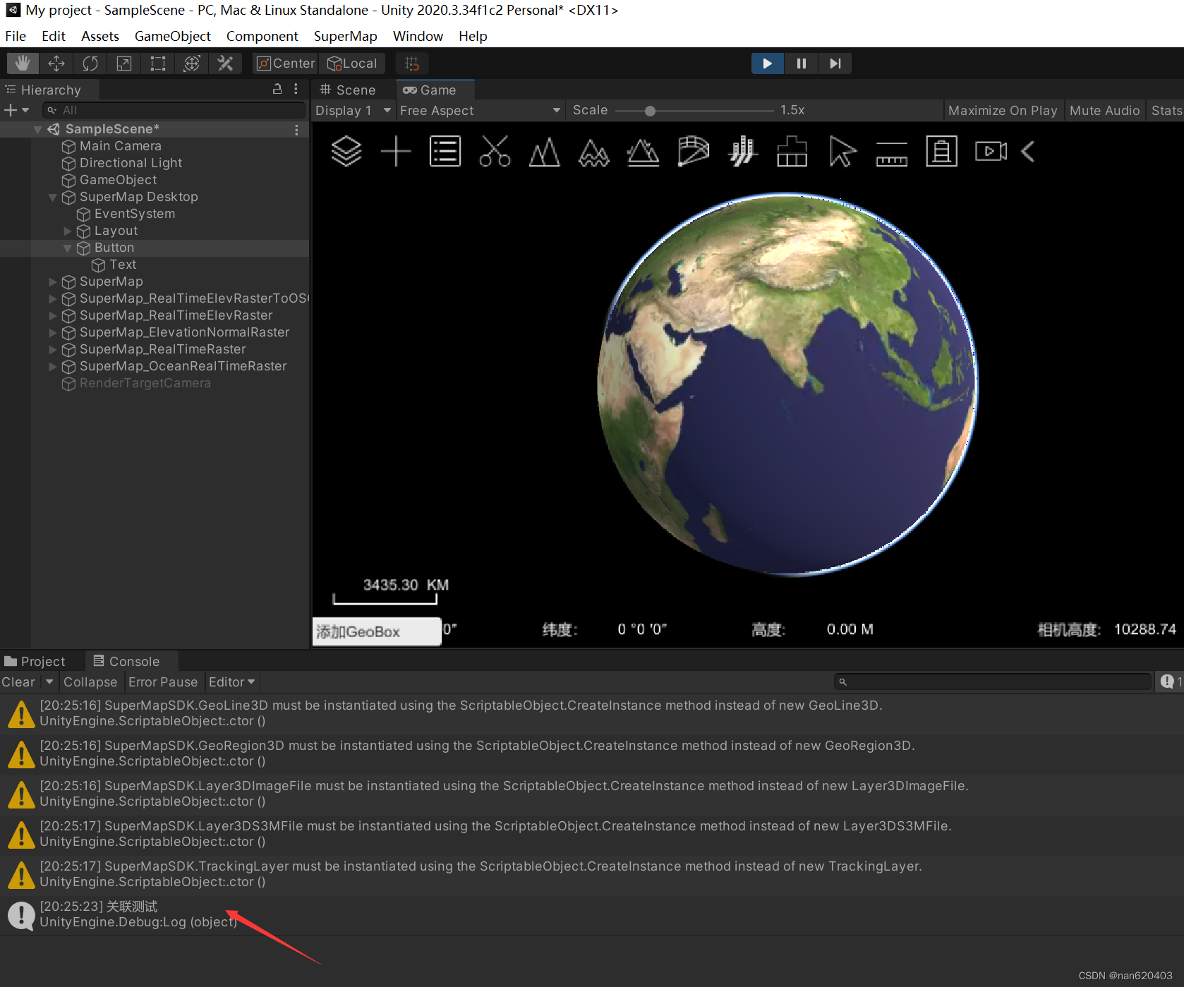 SuperMap Hi-Fi 3D SDK 11i(2022) for Unity插件开发入门——点击按钮在球面场景添加Geobox对象_unity gis插件-CSDN博客
