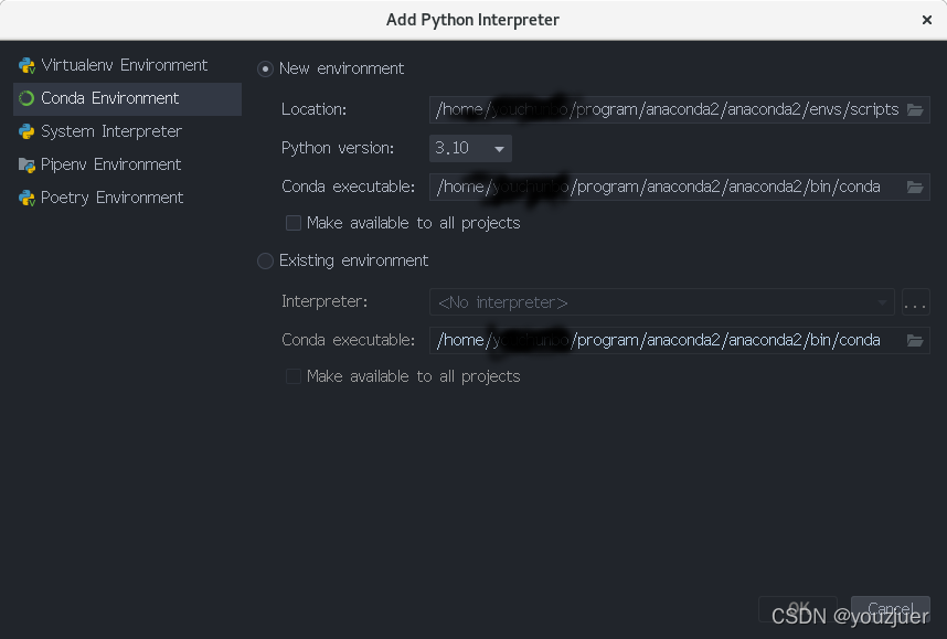 在pycharm中指定conda_pycharm conda executable-CSDN博客