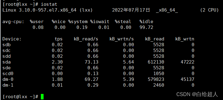 linux命令：mpstat、vmstat、pidstat、iostat、iotop_pidstat和vmstat区别-CSDN博客