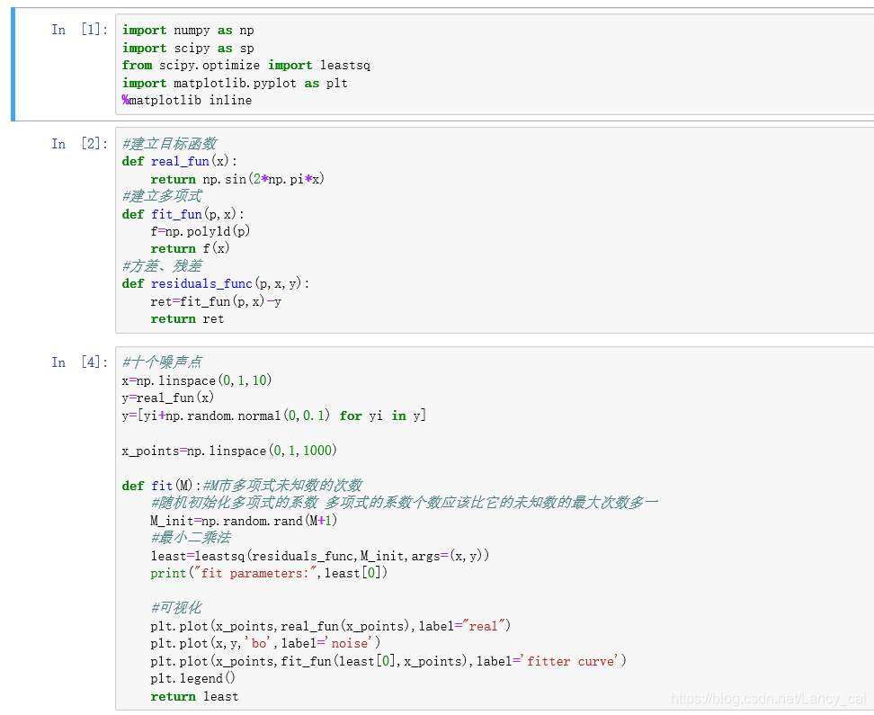 统计学习（李航）—— 最小二乘法（python代码）最小二乘法python代码 Csdn博客