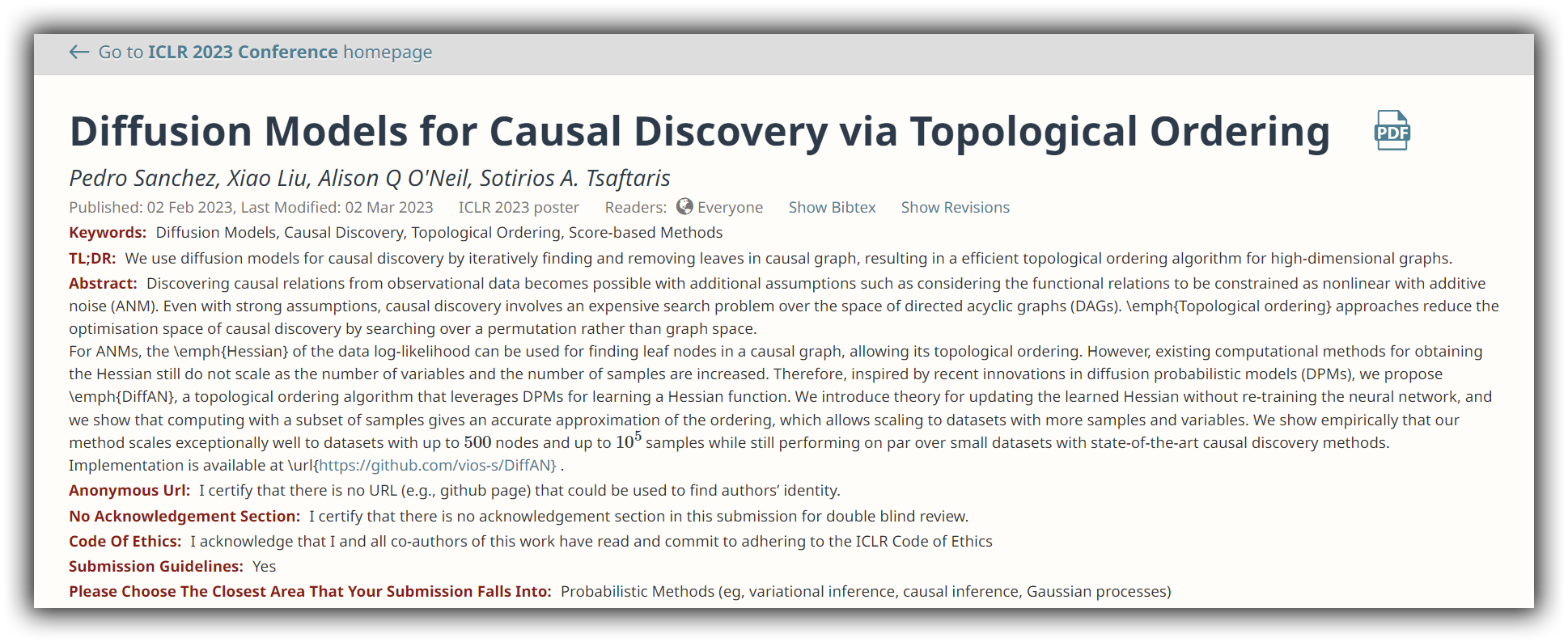 学习笔记 | 基于扩散模型的拓扑排序因果发现算法 DiffAN_diffusion models for causal discovery via topologi-CSDN博客
