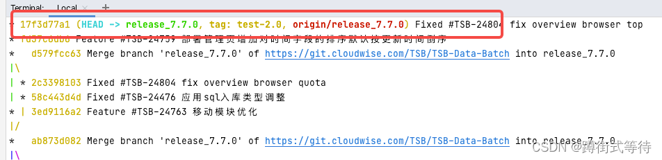 Git 之 git tag标签使用_git tag打标签-CSDN博客