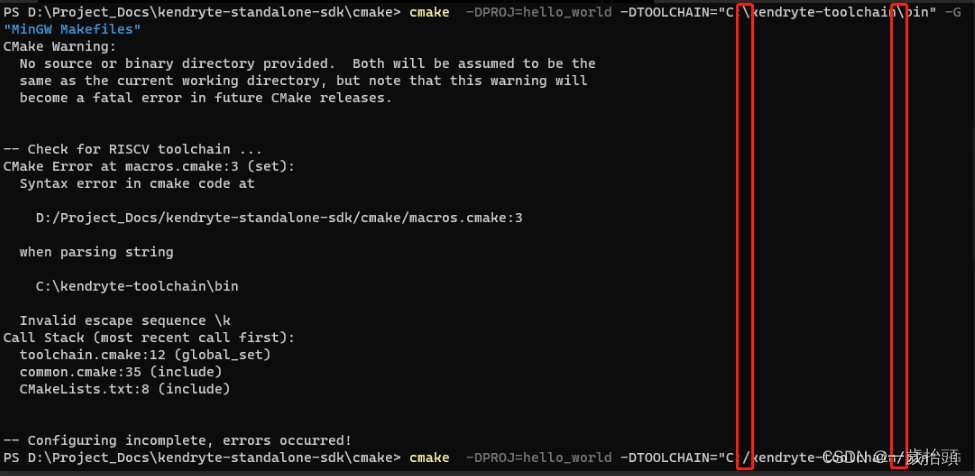 CMake 常见问题及解决办法_cmake warning: no source or binary directory provi-CSDN博客