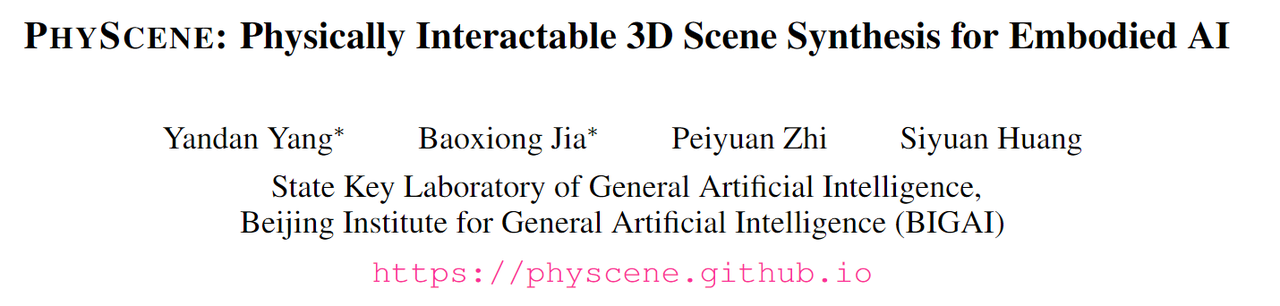 【论文阅读笔记】PHYSCENE: Physically Interactable 3D Scene Synthesis for Embodied AI-CSDN博客