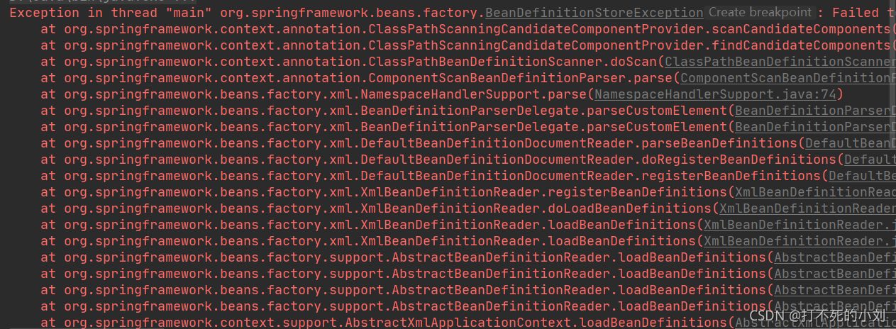 Exception in thread “main“ org.springframework.beans.factory ...