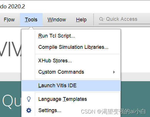 VIVADO--launch vitis ide时不小心勾选了use this as the default and do not ask again的解决方法-CSDN博客