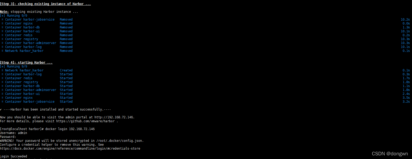 centos7中docker仓库harbor搭建与使用_error response from daemon: invalid mount config f-CSDN博客