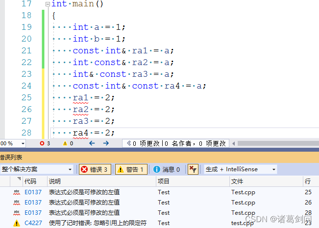 C++常见关键字 const_c++中的const关键字-CSDN博客