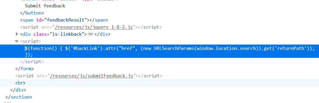 Lab: DOM XSS in jQuery anchor href attribute sink using location.search source：实验室：jQuery 锚点href ...