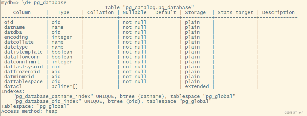 Postgresql学习之系统表postgresql 系统表 Csdn博客